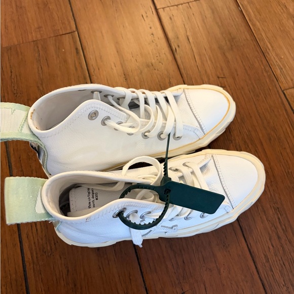 Off-White | Shoes | Offwhite White Hightop Sneakers | Poshmark
